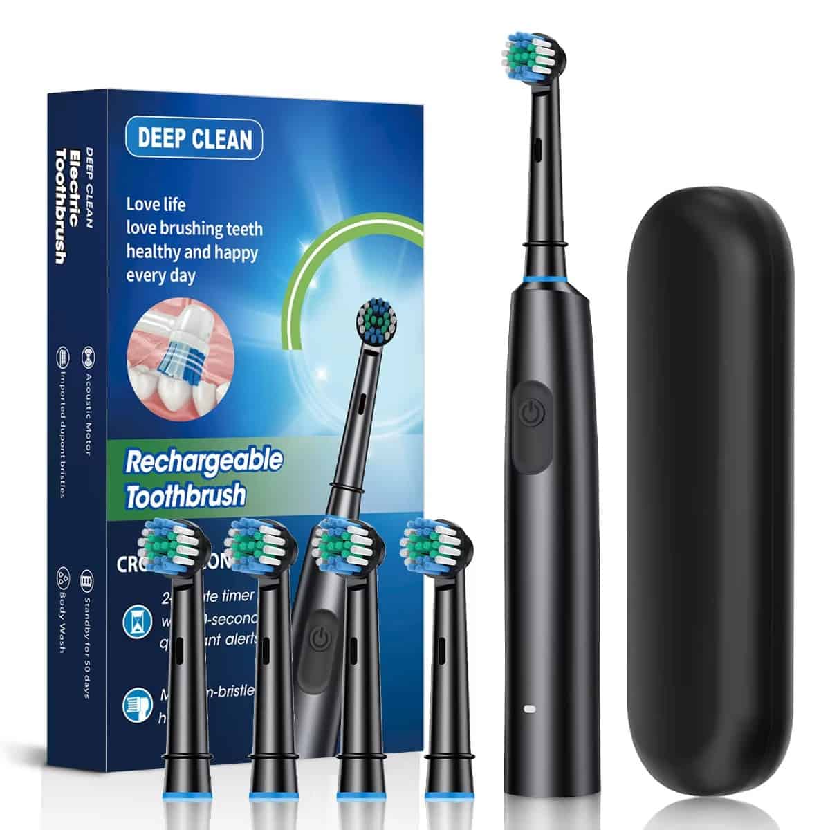 Rotary Electric Toothbrush Adult - Tripkori Essentials