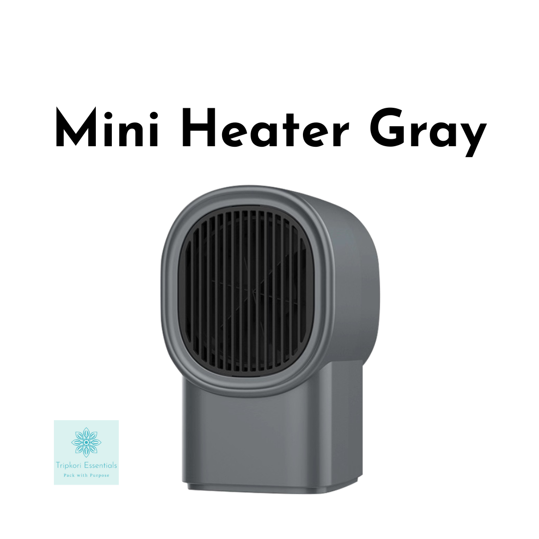 Heavy Duty Mini Heater Gray - Tripkori Essentials